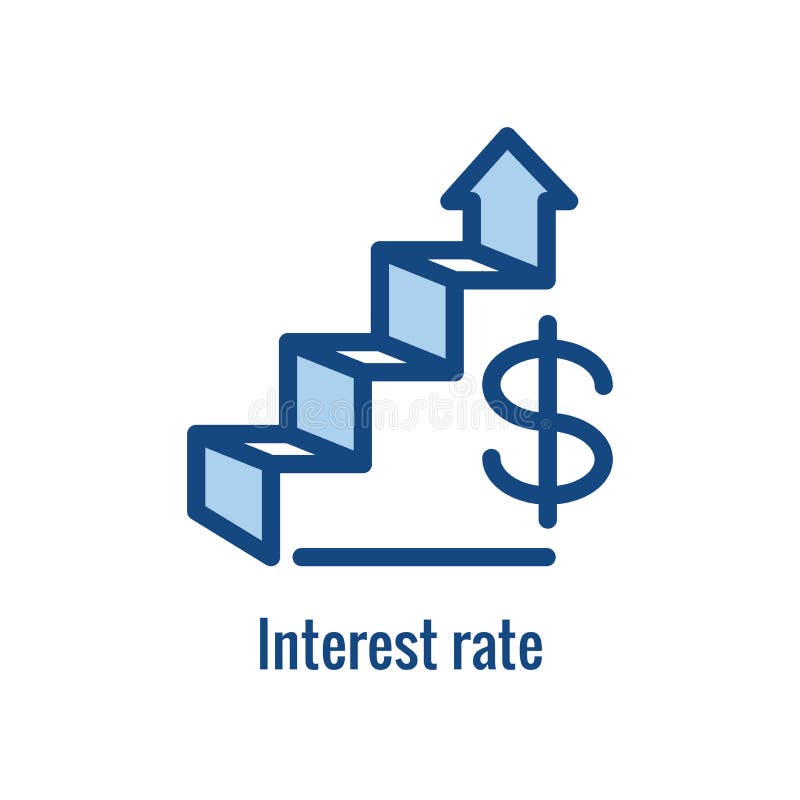 Investment or Banking Icon that Shows Increase in Amount Stock Vector ...
