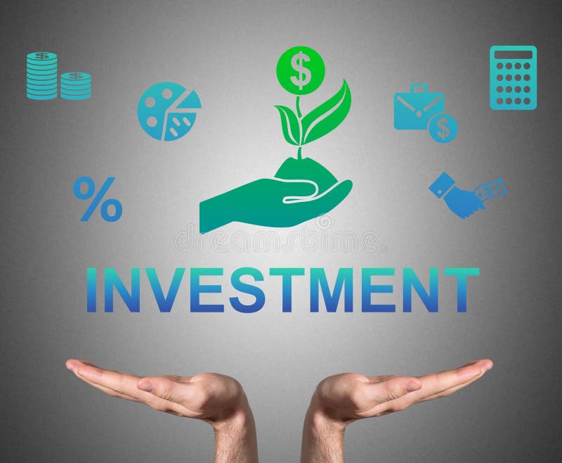 Investment Concept Sustained by Open Hands Stock Image - Image of ...