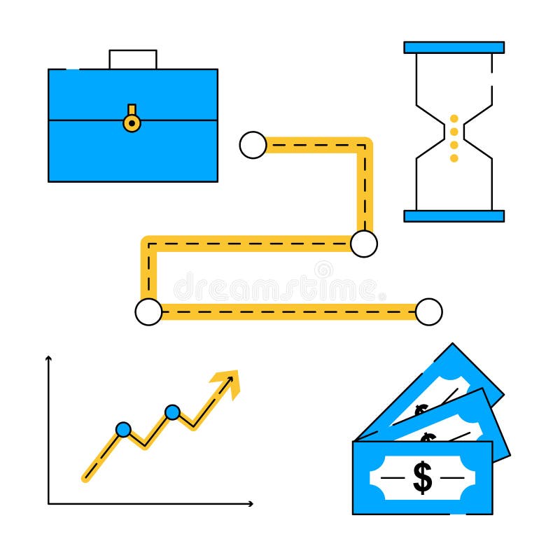 Investment Concept Vector Illustration in Flat Style. Stock Vector ...