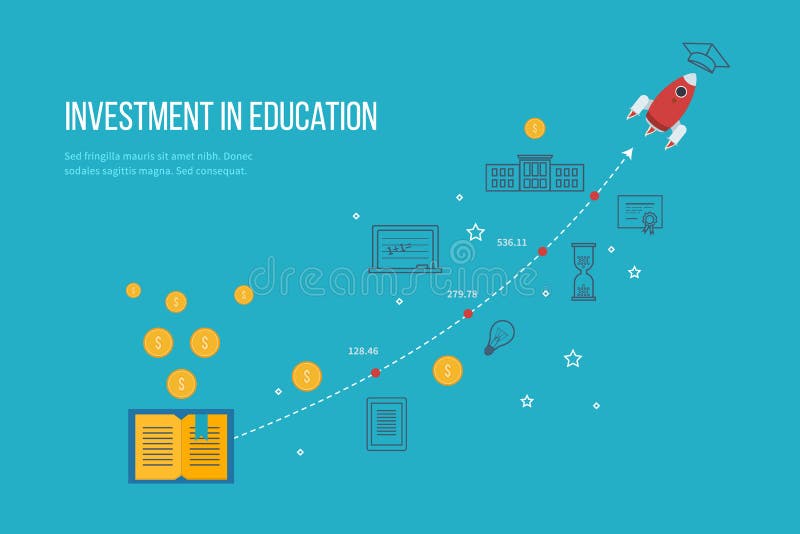 Investment in Education. Business Development Stock Vector ...