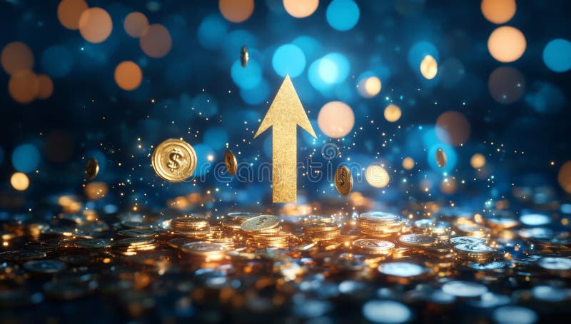 Investment Growth in the Financial Market is Represented by a Creative ...