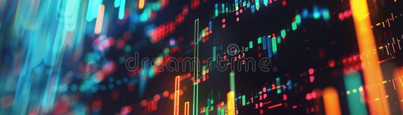 Investment Growth Represented through Upwardtrending Abstract Patterns ...
