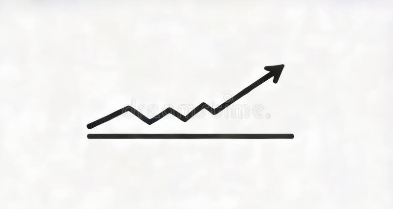 Investment Growth Trend Line Icon Stock Illustration - Illustration of ...