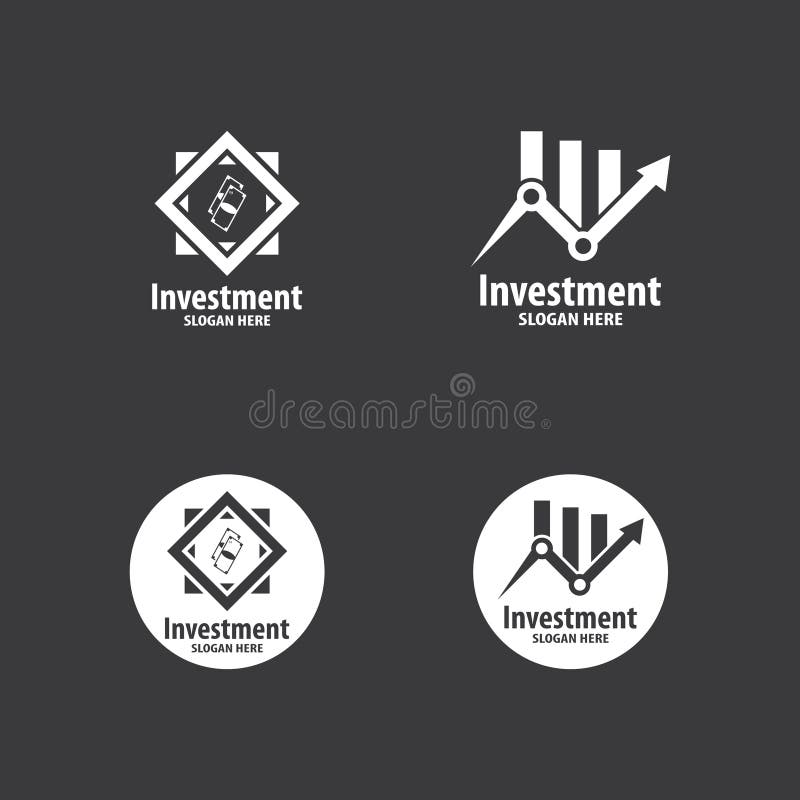 Investment Icon and Symbol Template Stock Illustration - Illustration ...