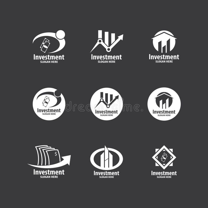 Investment Icon and Symbol Template Stock Illustration - Illustration ...