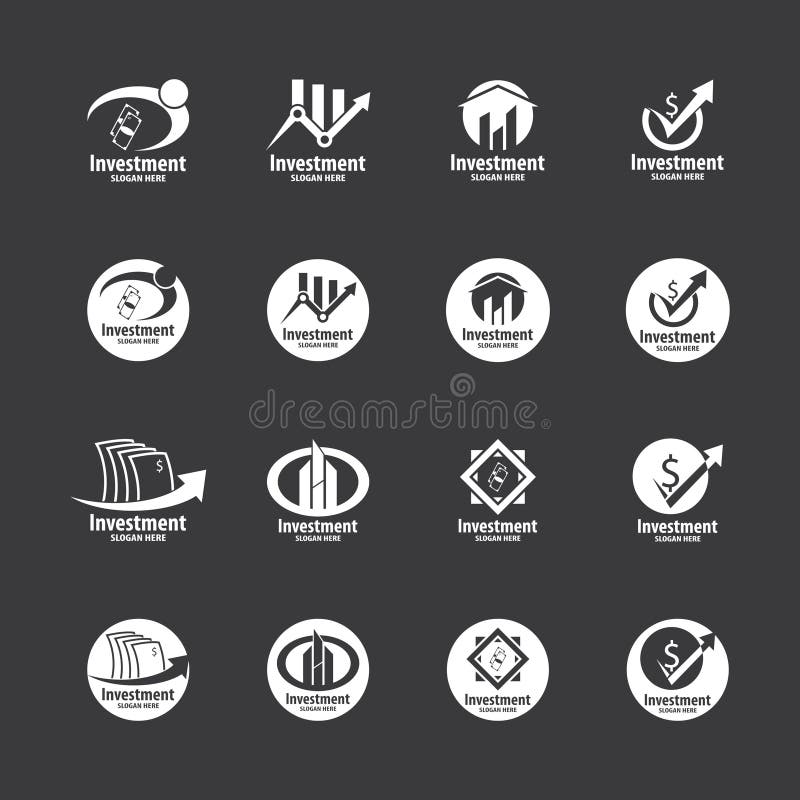 Investment Icon and Symbol Template Stock Illustration - Illustration ...