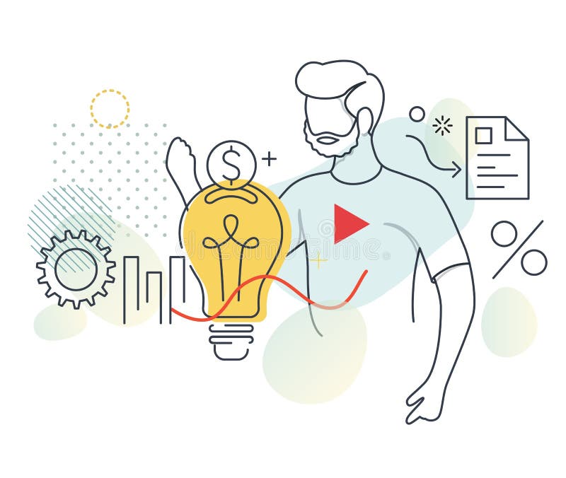 Investment in in Innovation and Creative Development - Illustration ...