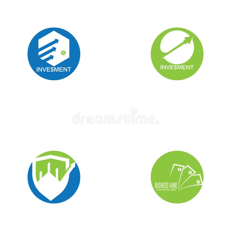 Investment Marketing Logo Vector Template Stock Vector - Illustration ...