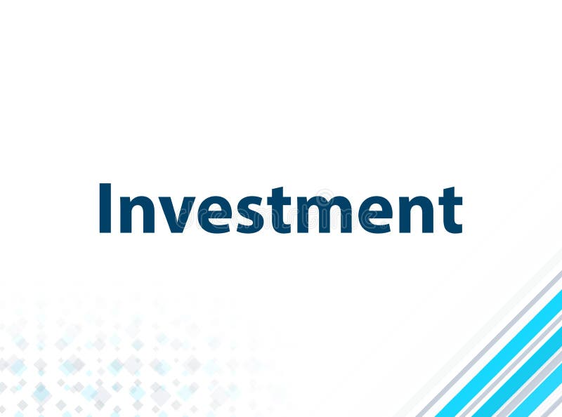 Investment Modern Flat Design Blue Abstract Background Stock ...
