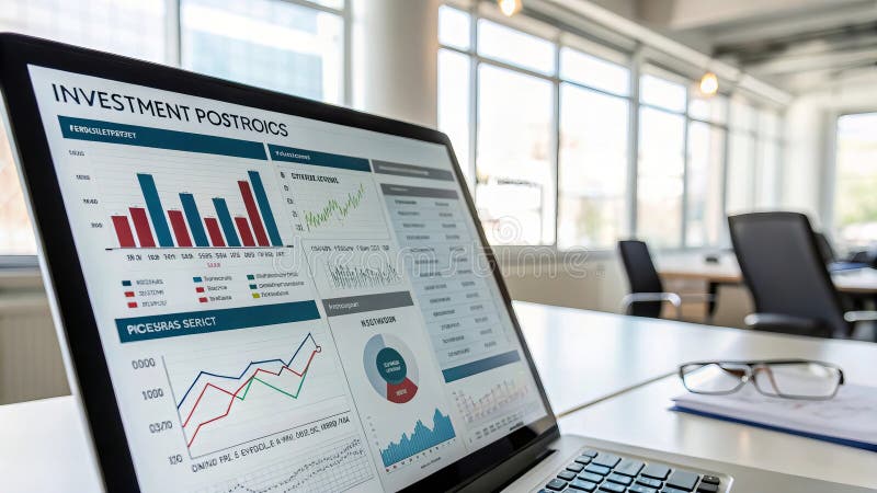 Investment Portfolios Displayed on Digital Interface, Showcasing ...