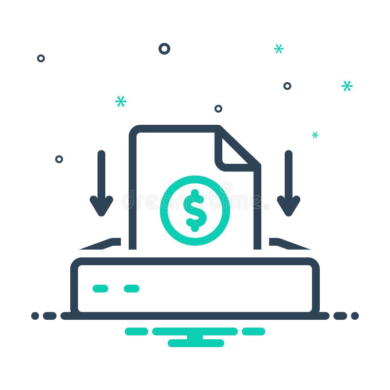 Mix Icon for Investment Project, Contribution and Transaction Stock ...