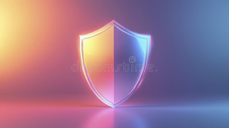 Investment Protection Concept Shield Softly Lit Environment Graphic ...