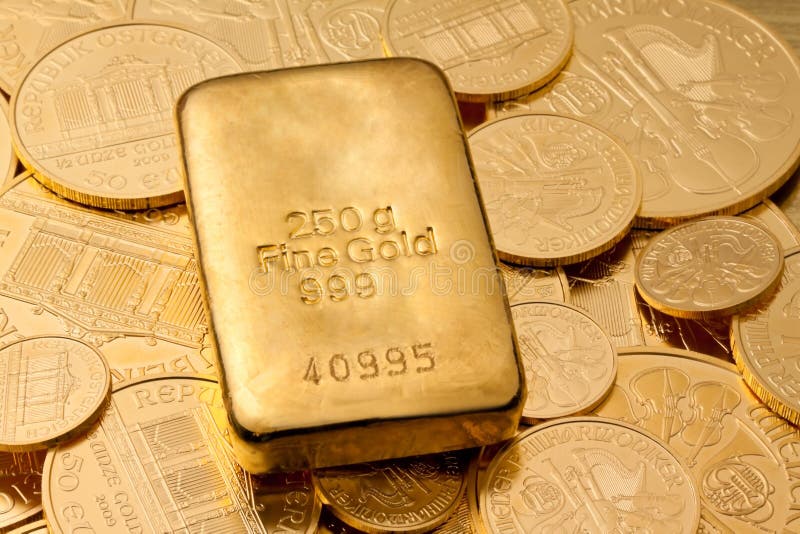 Investment in real gold stock photo. Image of economic - 15419858