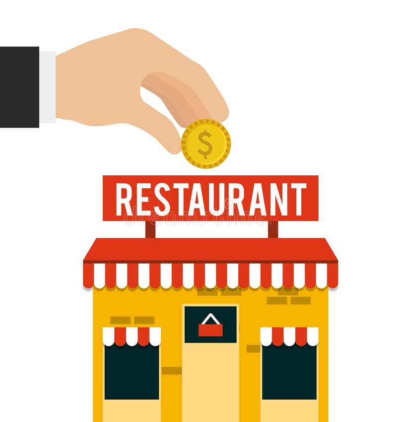 Investment in Restaurant Isolated Icon Design Stock Illustration ...