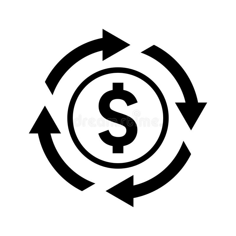 Investment, on, Return Icon. Orange Color Vector Design Stock ...