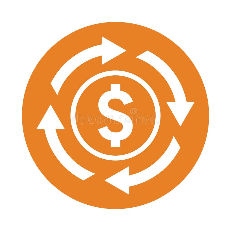 Investment, on, Return Icon. Orange Color Vector Design Stock ...