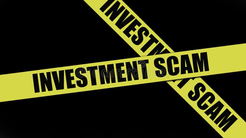 Investment Scam and Fraud Alert, Caution and Warning Concept Stock ...