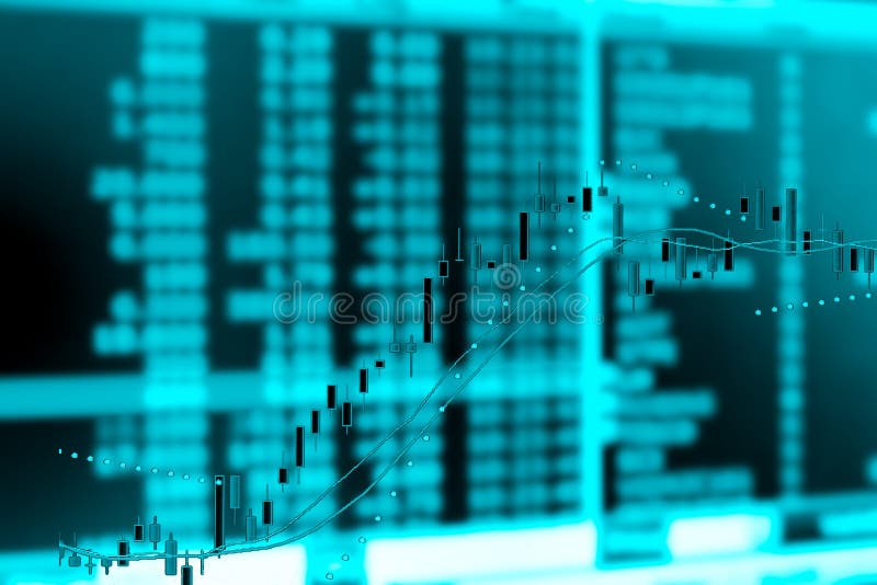 Investment Stock Market Graph Chart,double Exposure. Stock Image ...