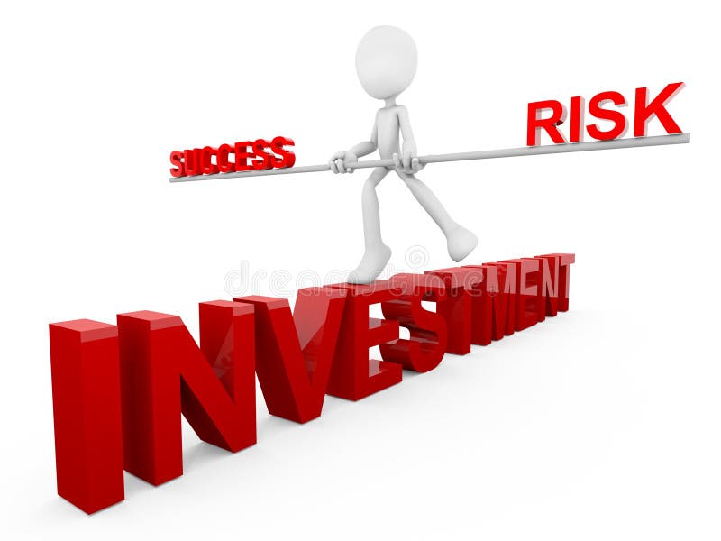 Investment Success and Risk Stock Illustration - Illustration of ...