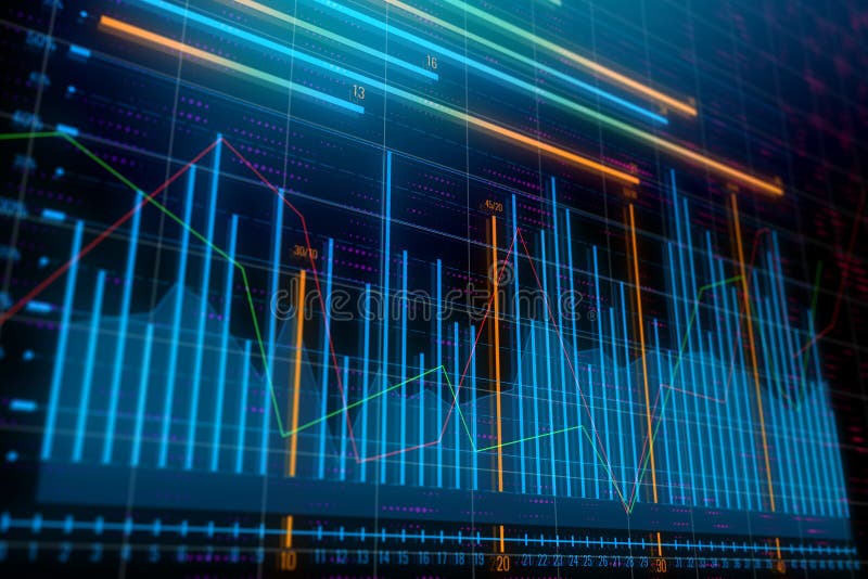 Trade and broker wallpaper stock illustration. Illustration of grid ...