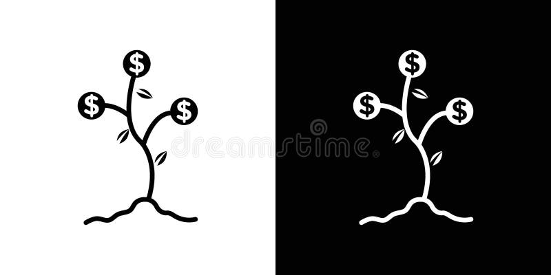 Investment Tree Icon Isolated Flat Vector in Outline Stock Vector ...