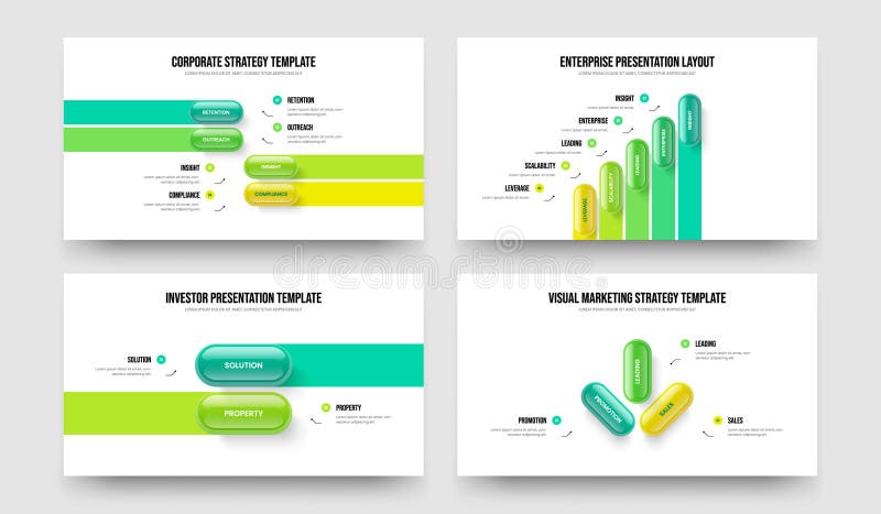 Investor Introduction 4 5 2 3 Option Diagram Slideshow Template Set ...