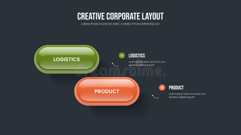 Investor Proposal 2 Element Infographic Slideshow Design Stock Vector ...