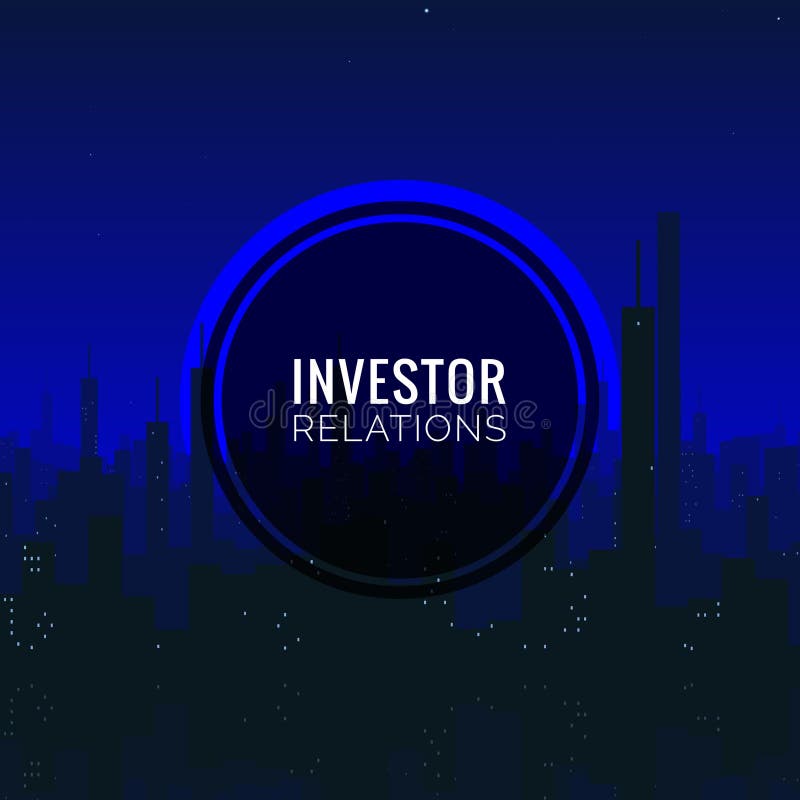 Investor Relations Blue Cityscape Header Background Stock Image - Image ...