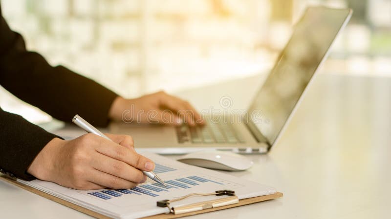 Investors Analyze Financial Reports and Key Performance Indicators. of ... Investors Analyze Financial Reports and Key Performance Indicators. of ...