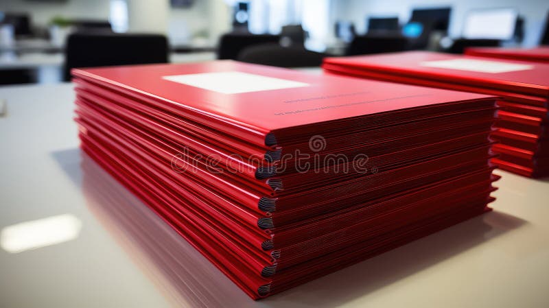 Investors Annual Report Red Stock Illustration - Illustration of ...