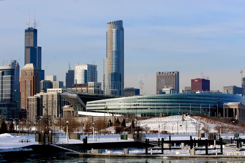 Invierno de Chicago foto de archivo. Imagen de chicago - 7590668