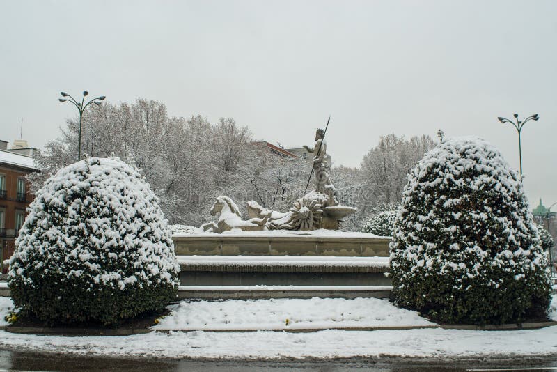 Invierno en Madrid imagen de archivo. Imagen de parque - 50749041