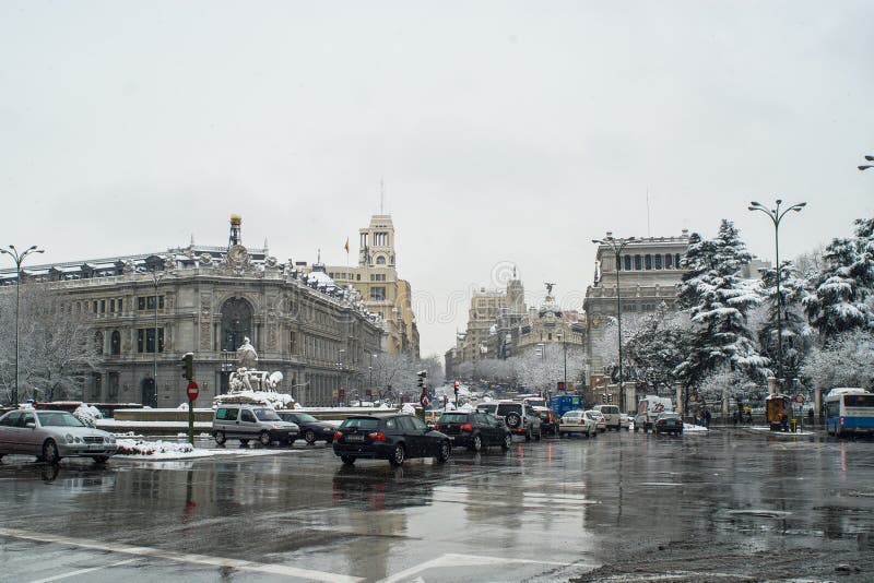 Invierno en Madrid imagen de archivo. Imagen de parque - 50749041