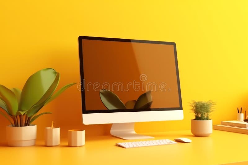 Invigorate Your Workspace with this Vibrant Desktop Setup Featuring a ...