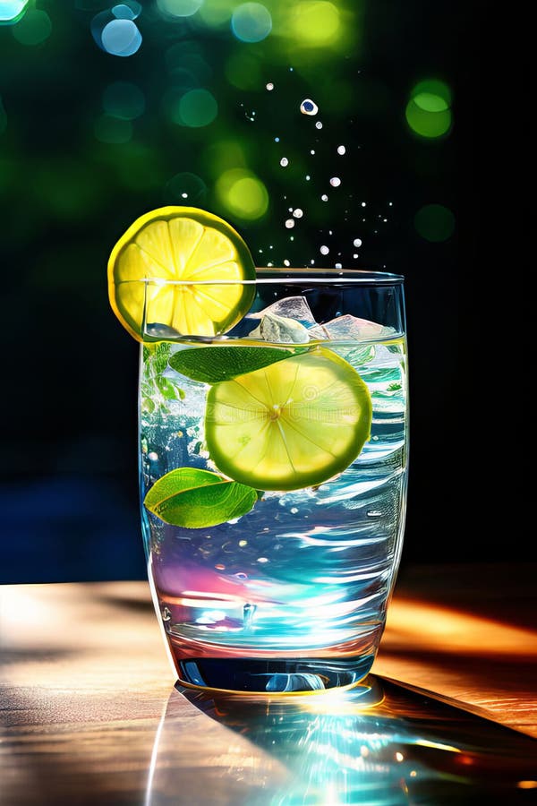 Invigorating Fruit-infused Water Elegantly Presented in a Sparkling ...