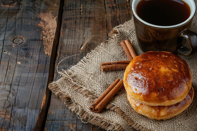 Invigorating Morning Atmosphere Rustic Breakfast Featuring Poppy Seed ...