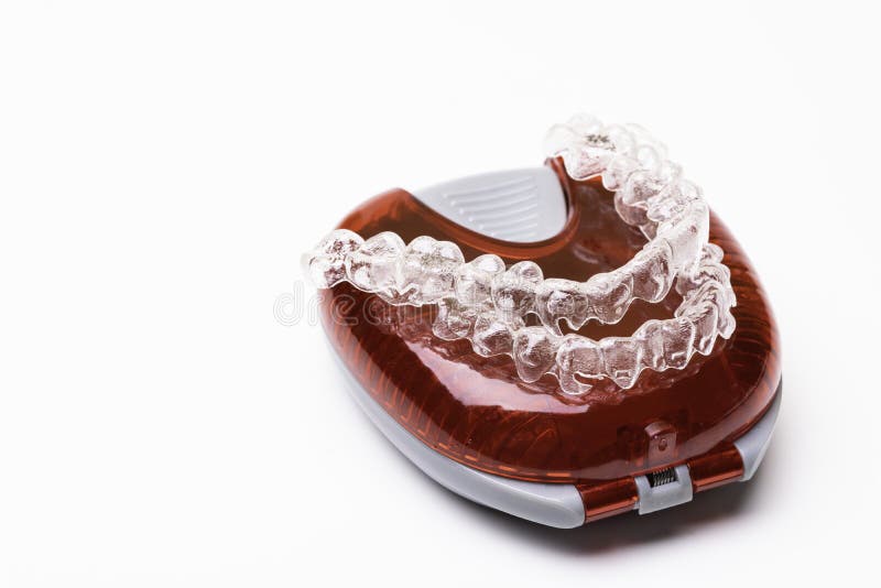 Invisalign Braces on a Box, Isolated on White Background, Copy Space ...