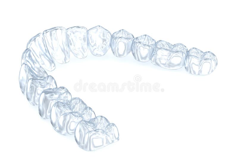 Invisalign Braces or Invisible Retainer. Medically Accurate Dental 3D ...