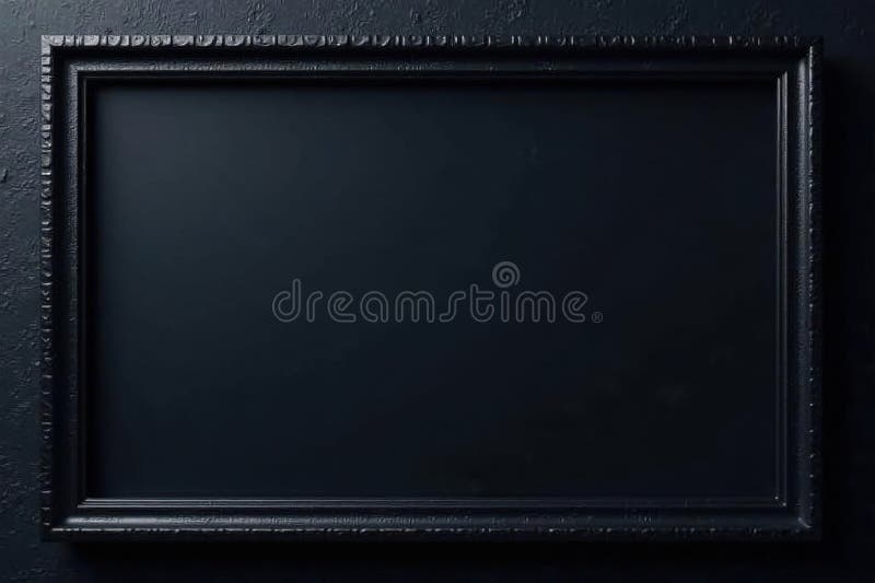Invisible Black Frame, Stark Contrast on Obsidian Background, Dark ...