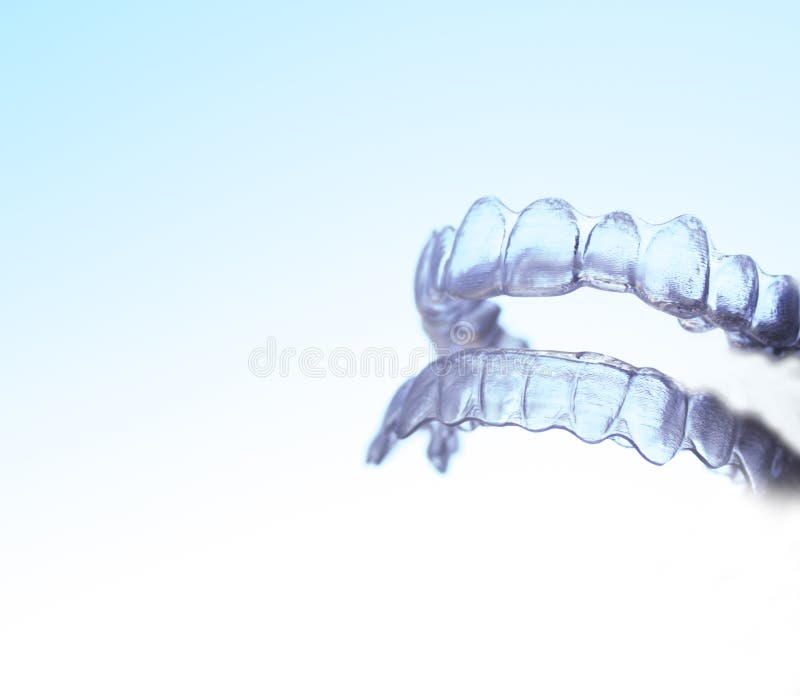 Invisible Dental Orthodontics Held by a Woman Stock Image - Image of ...