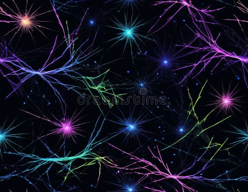 Invisible Energy is Visualized with Neon-colored Lines that are ...