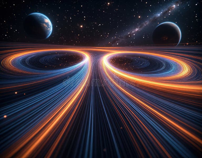 Invisible Fields from Two Magnets Curve Space, Forming Complex Arcs and ...