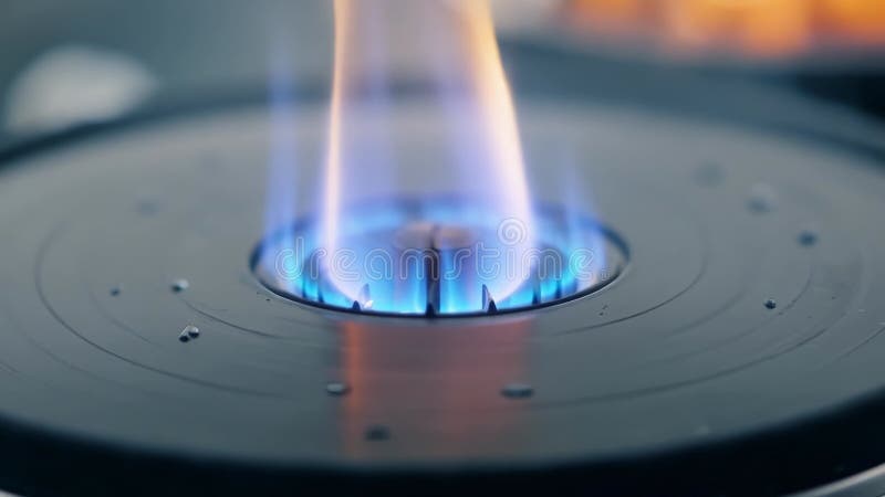 An almost Invisible Flame Flickers on the Burner Proving that the ...