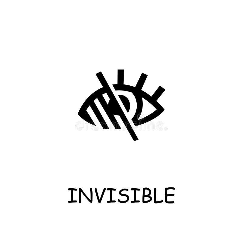 Invisible Man Flat Round Vector Illustration Stock Vector ...
