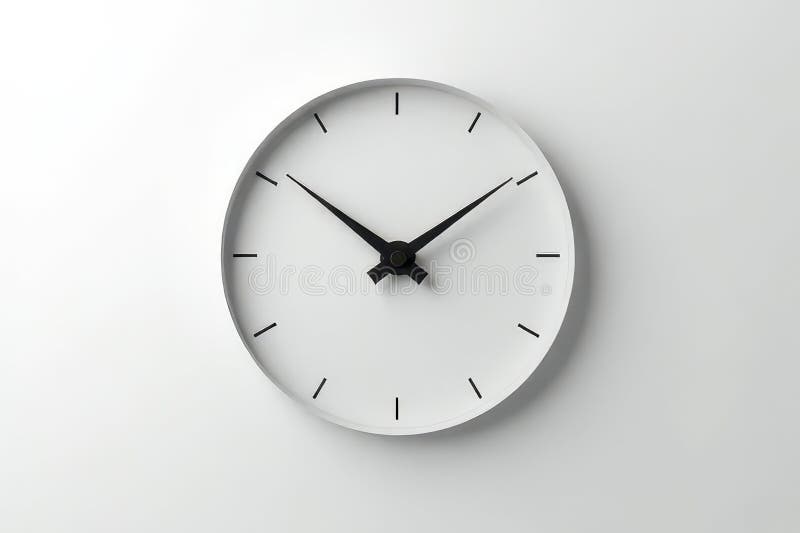 Invisible Hands Design Wall Clock Stock Illustration - Illustration of ...