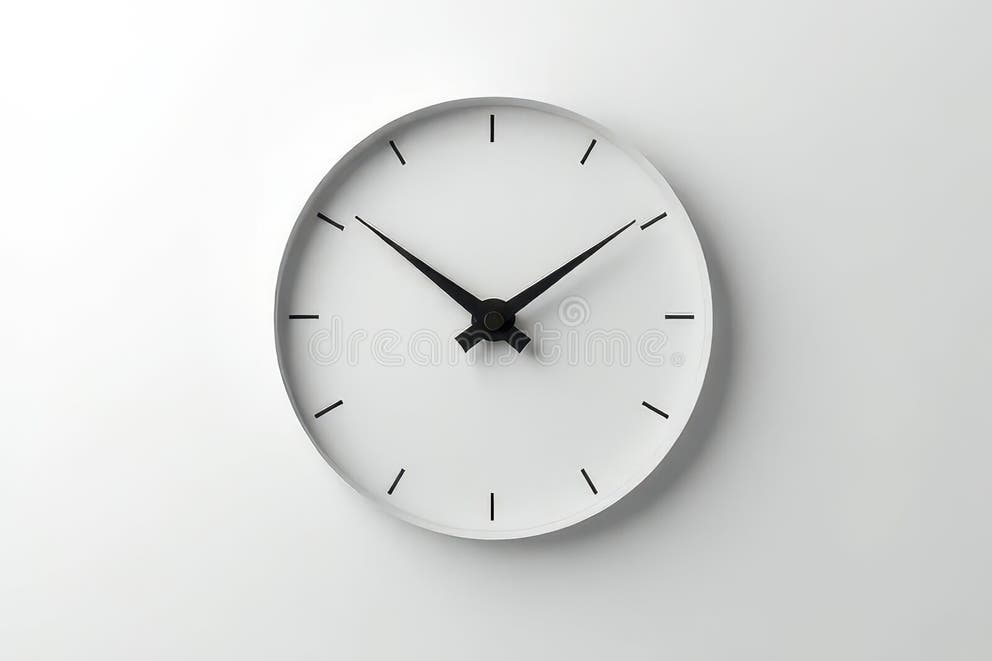 Invisible Hands Design Wall Clock Stock Illustration - Illustration of ...