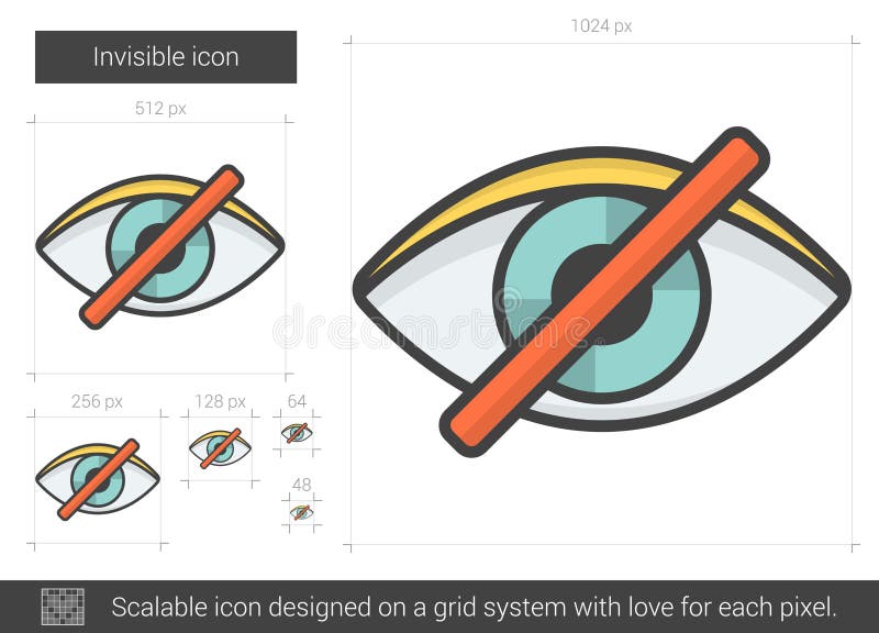 Invisible line icon. stock vector. Illustration of connection - 85922964