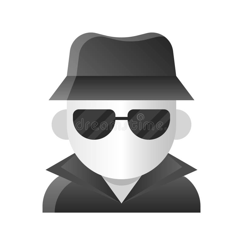 Invisible Man Vector Illustration, Halloween Gradient Style Icon Stock ...