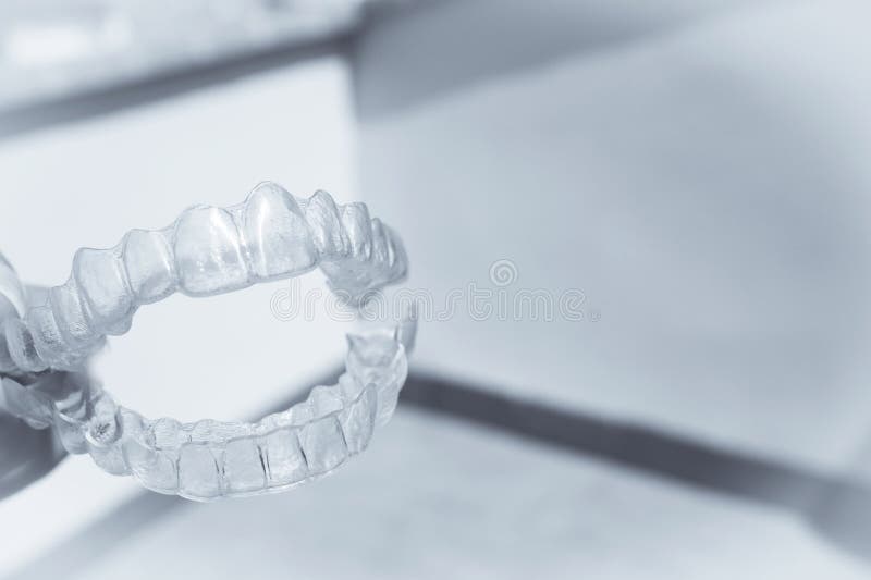 Invisible Teeth Aligner on Light Background Stock Photo - Image of ...