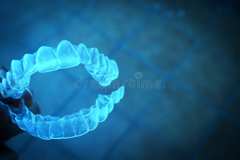 Invisible Teeth Aligner on Light Background Stock Image - Image of ...